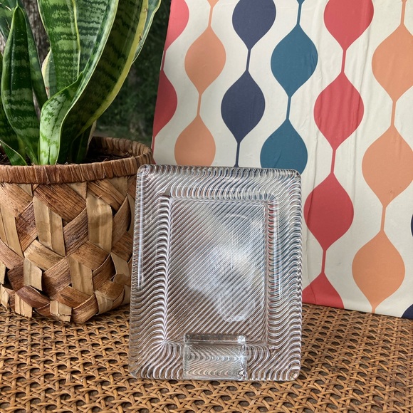 Mikasa | Accents | Vintage Mikasa Crystal Clear Rectangular Photo Frame ...